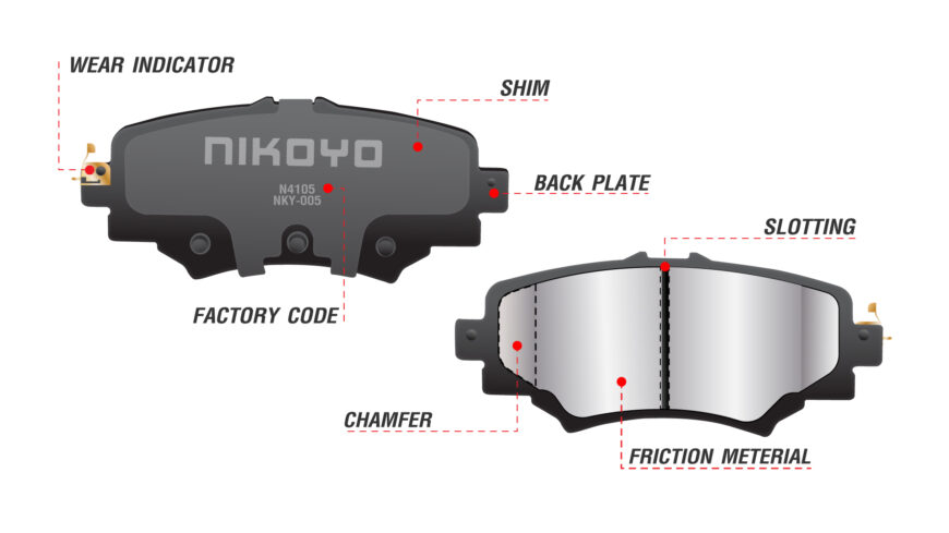 ผ้าเบรค เซรามิก เกรดพรีเมียมนิโคโย่ - ผ้าเบรคเซรามิค NIKOYO BRAKE